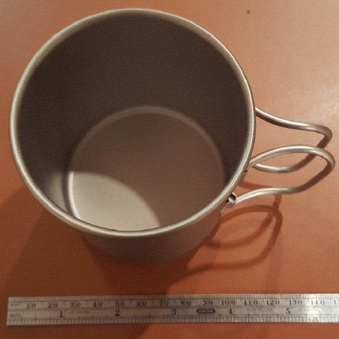 Titanium Coffee Mug 350 ml ultra-light 56 gram camping hiking boating ...